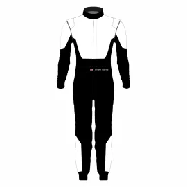 Shop Online – White Black Pro Kart Racing Suit – Custom Professional Go ...